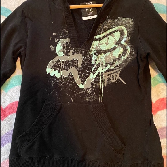 Fox | Sweaters | Womens Small Fox Racing V Neck Sweatshirt | Poshmark